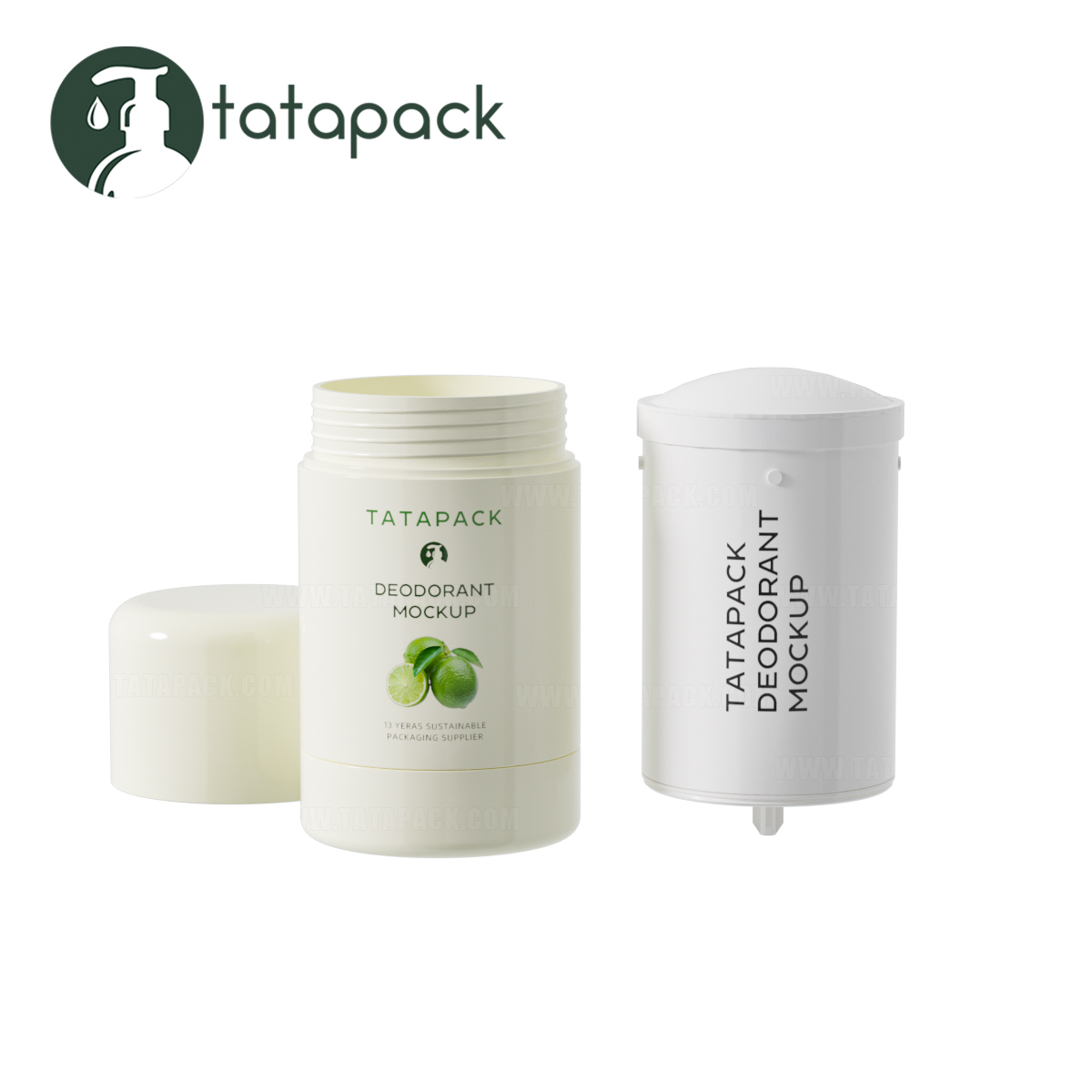 50g Deodorant Stick Refillable with Variable Direct Image Printing for ...